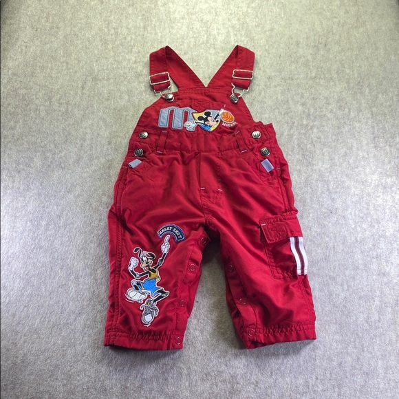 Disney | Bottoms | Vintage Disney Mickey Co Red Micky Mouse And Goofy ...